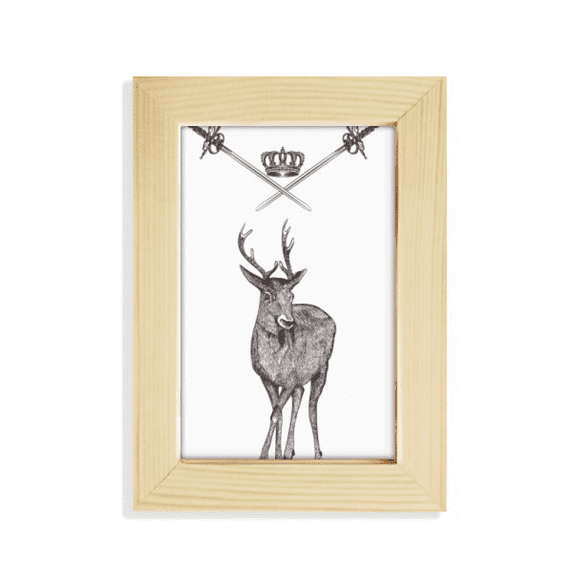 Elk Crown Animal Baroque Style Desktop Display Photo Frame Picture Art ...