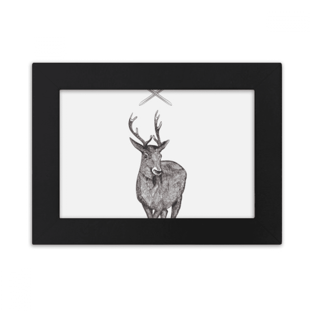 Elk Crown Animal Baroque Style Desktop Photo Frame Ornaments Picture ...