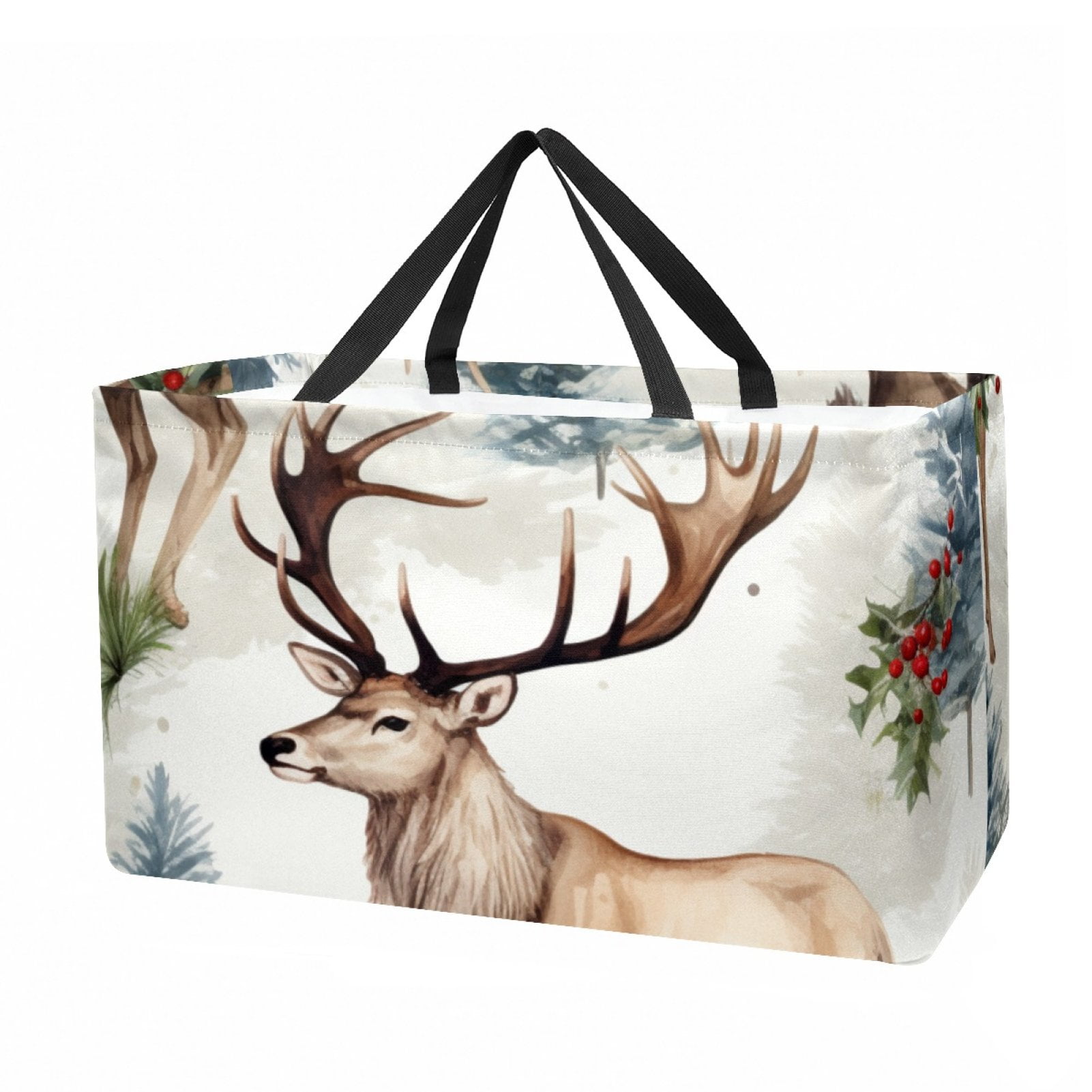 Elk Deer Collapsible Oxford Cloth Storage Bin: Reusable, Foldable, and Large Capacity - Ideal ...