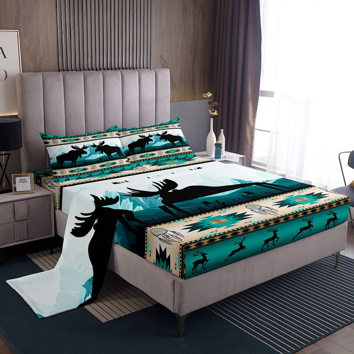 Elk Deer Sheet Set Tribe Arrow Aztec Sheets,African Tribal Dream ...