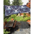 Elk Head Sun Shade Sail 8'X10' Animals Classical Floral Pattern Navy ...