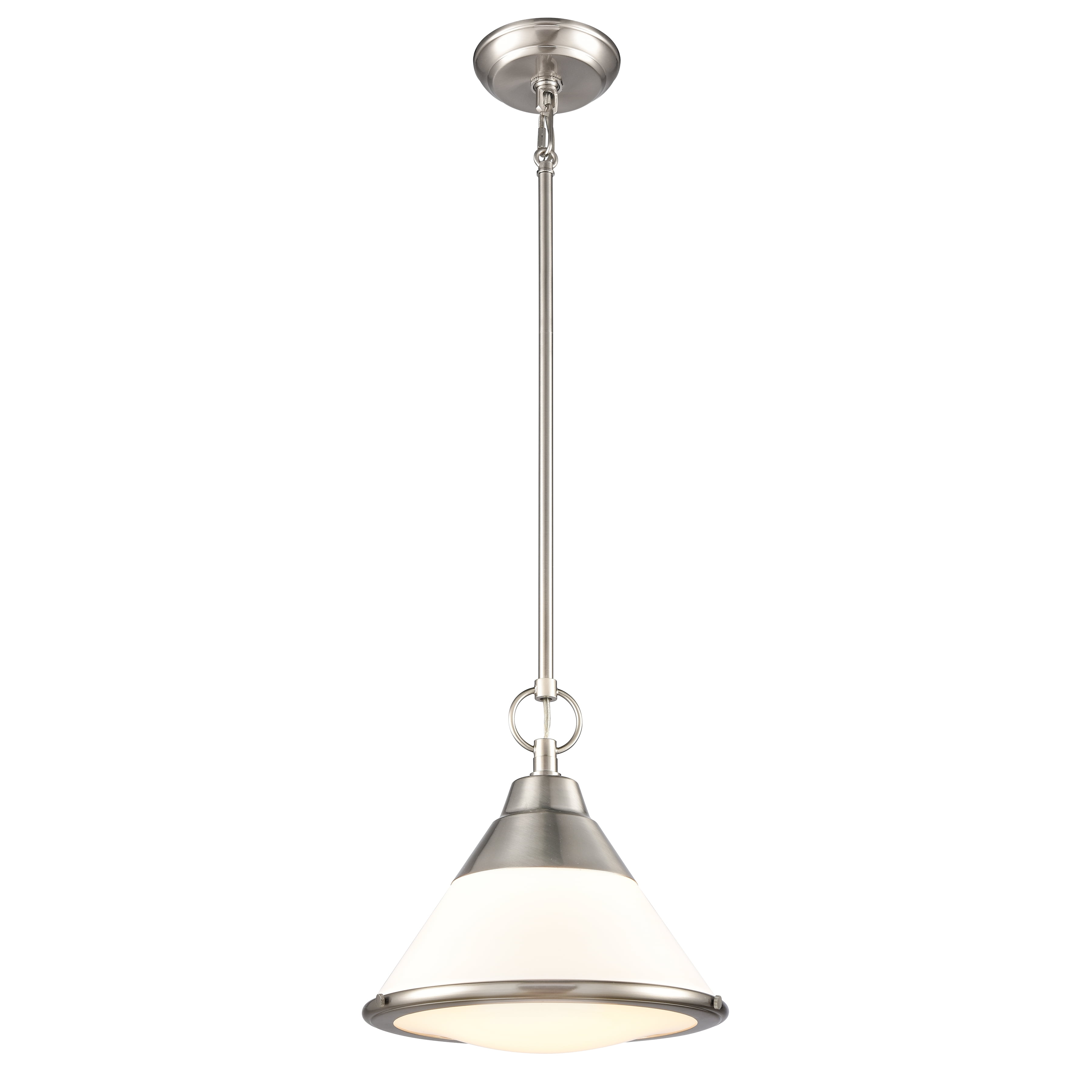 Elk Home 12-Inch Wide Sven Pendant, Transitional, Satin Nickel ...