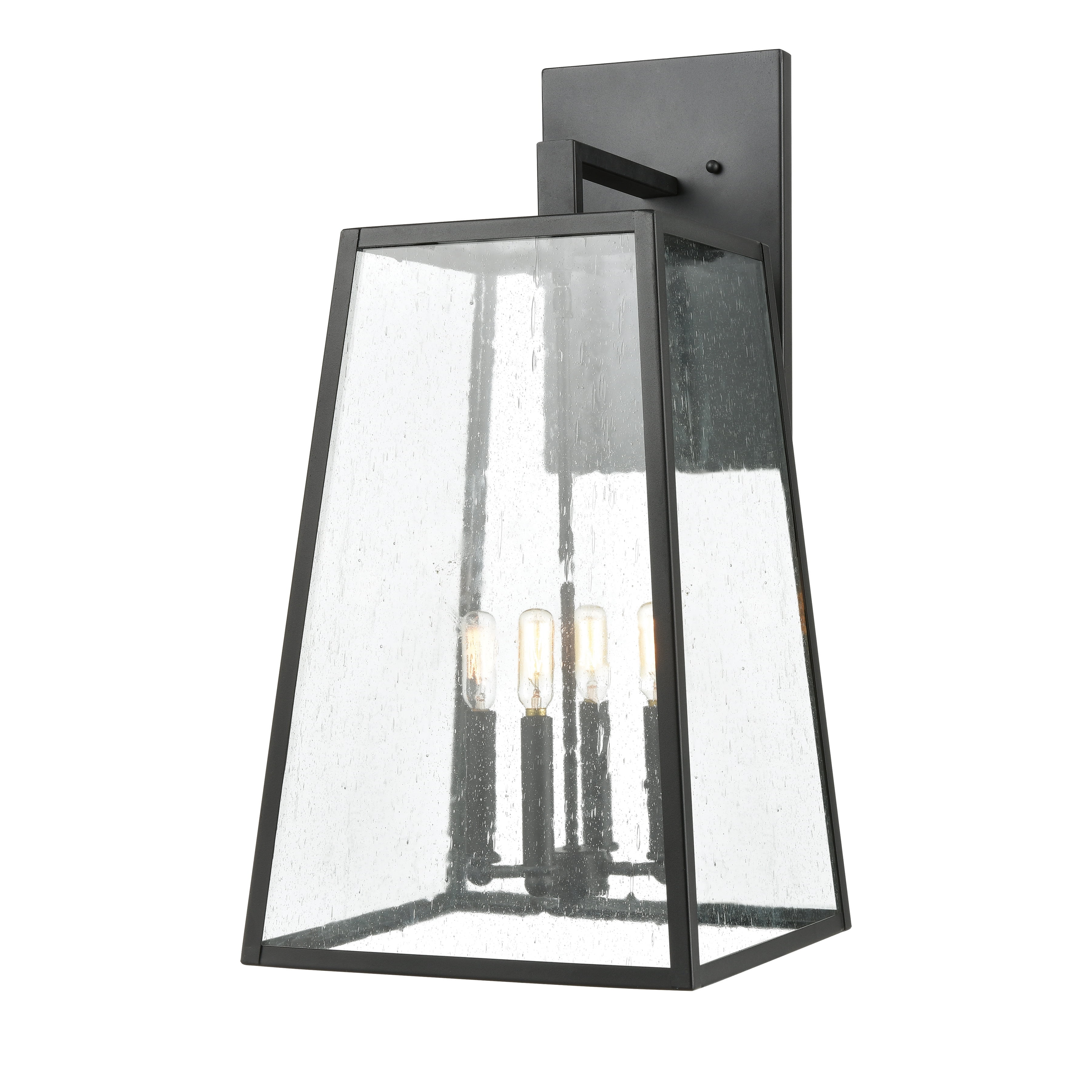 Elk Home 13-Inch Wide Outdoor Meditterano Wall Sconce, Matte Black ...