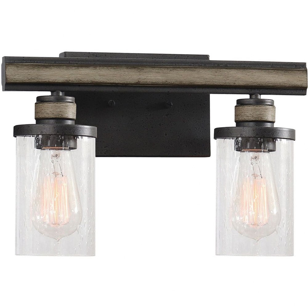 Elk Home 14-Inch Wide Beaufort Vanity Light, Transitional, Anvil Iron ...