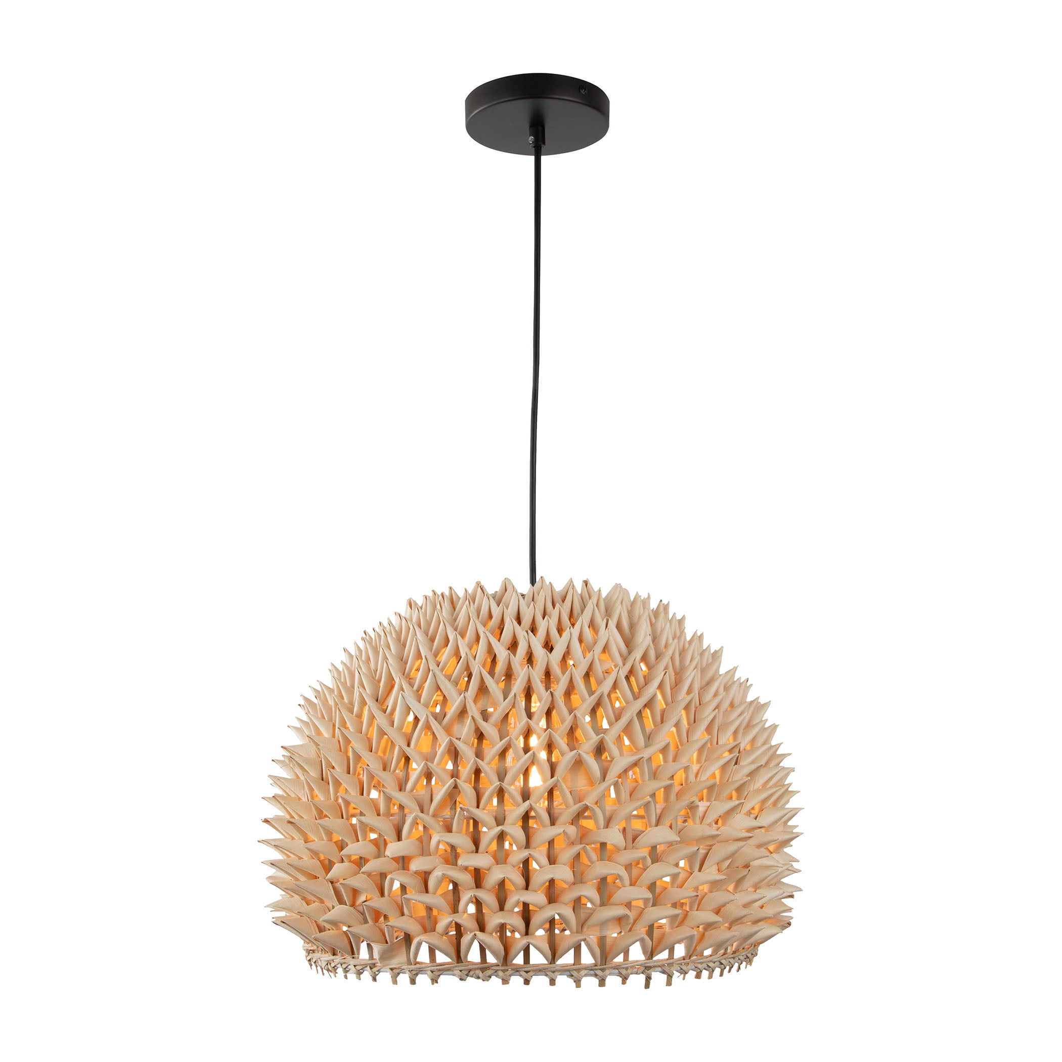 Elk Home 14-Inch Wide Durian Pendant, Transitional, Natural - Walmart.com