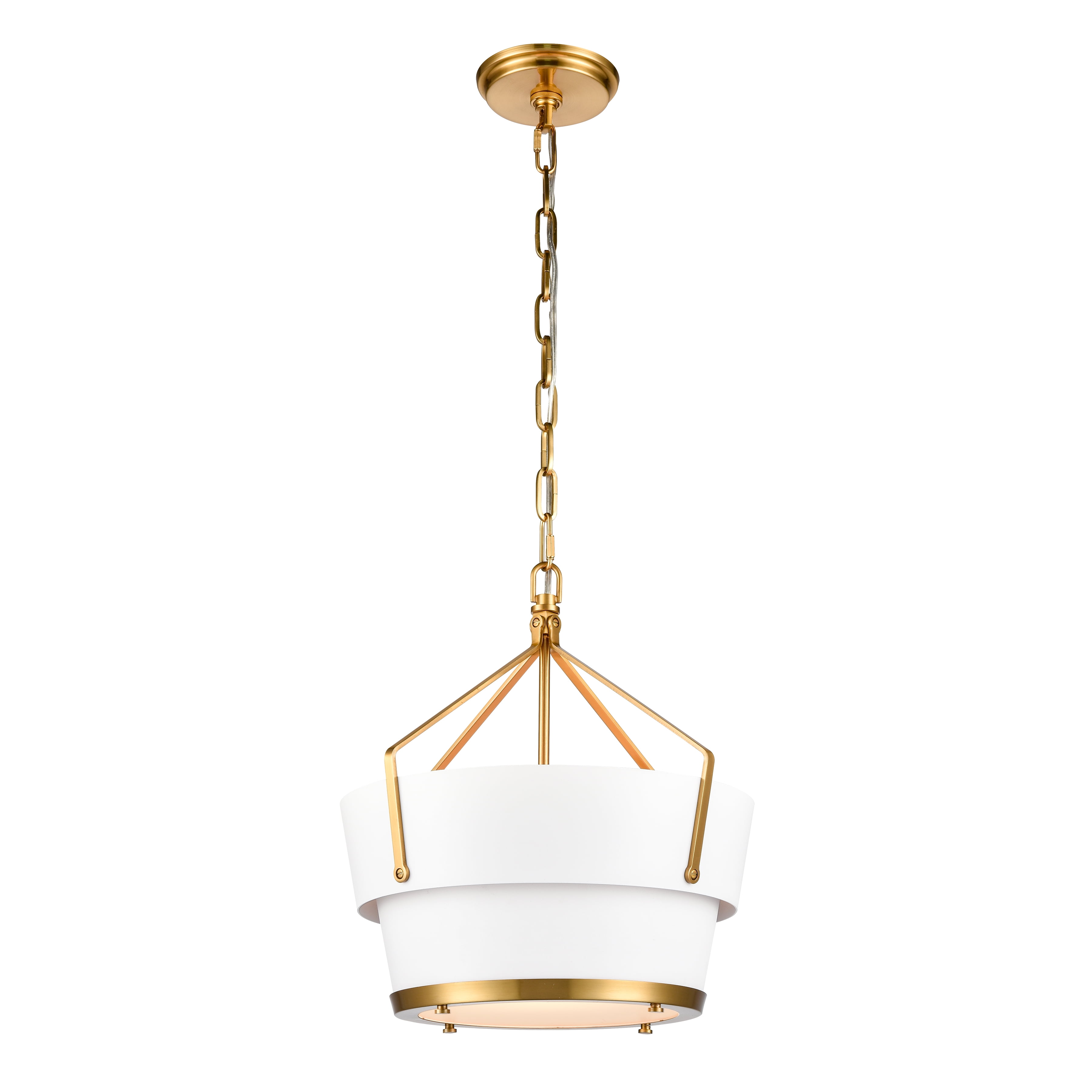 Elk Home 14-Inch Wide Marin Pendant, Transitional, Satin Brass ...