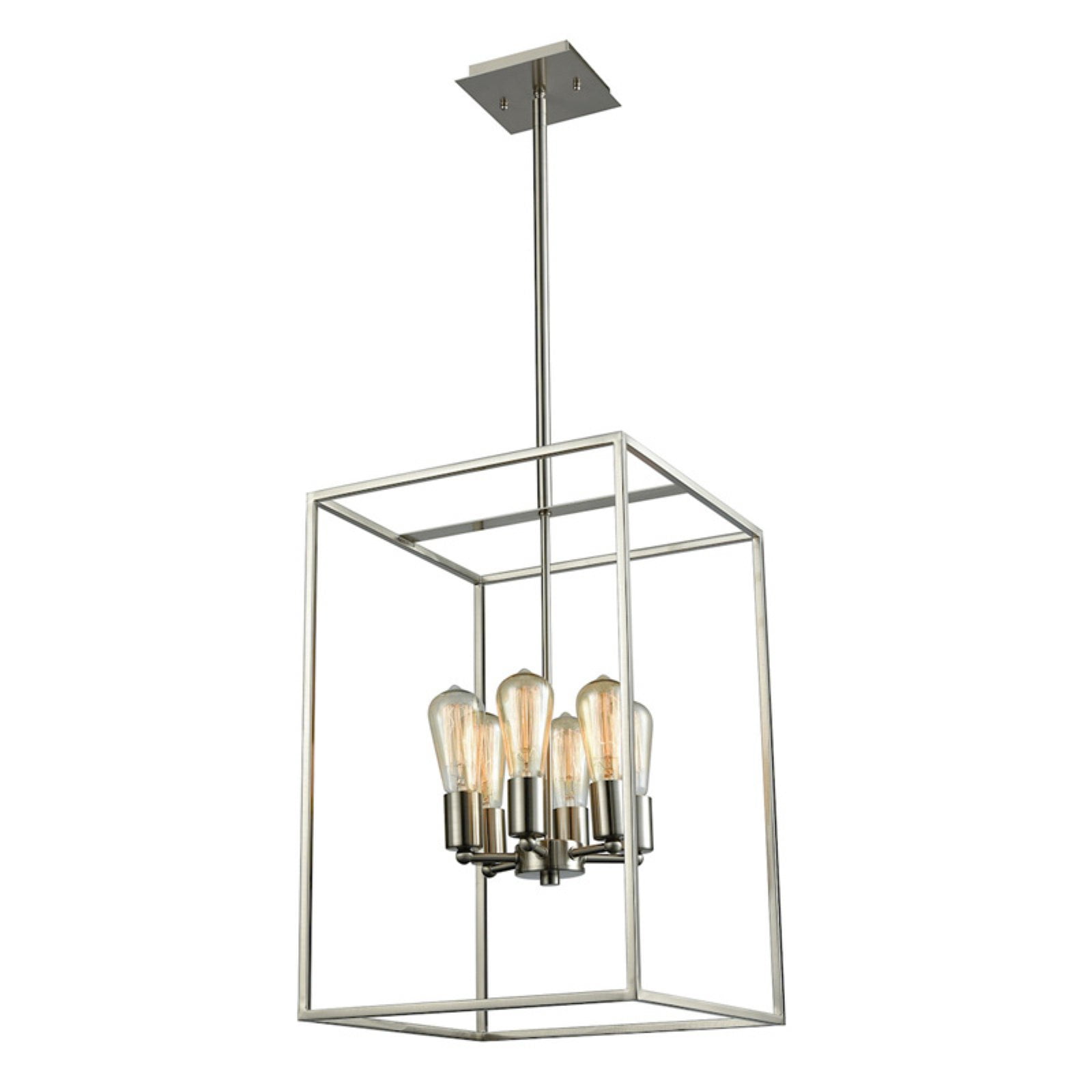 Elk Home 14-Inch Wide Williamsport Chandelier, Brushed Nickel - Walmart ...