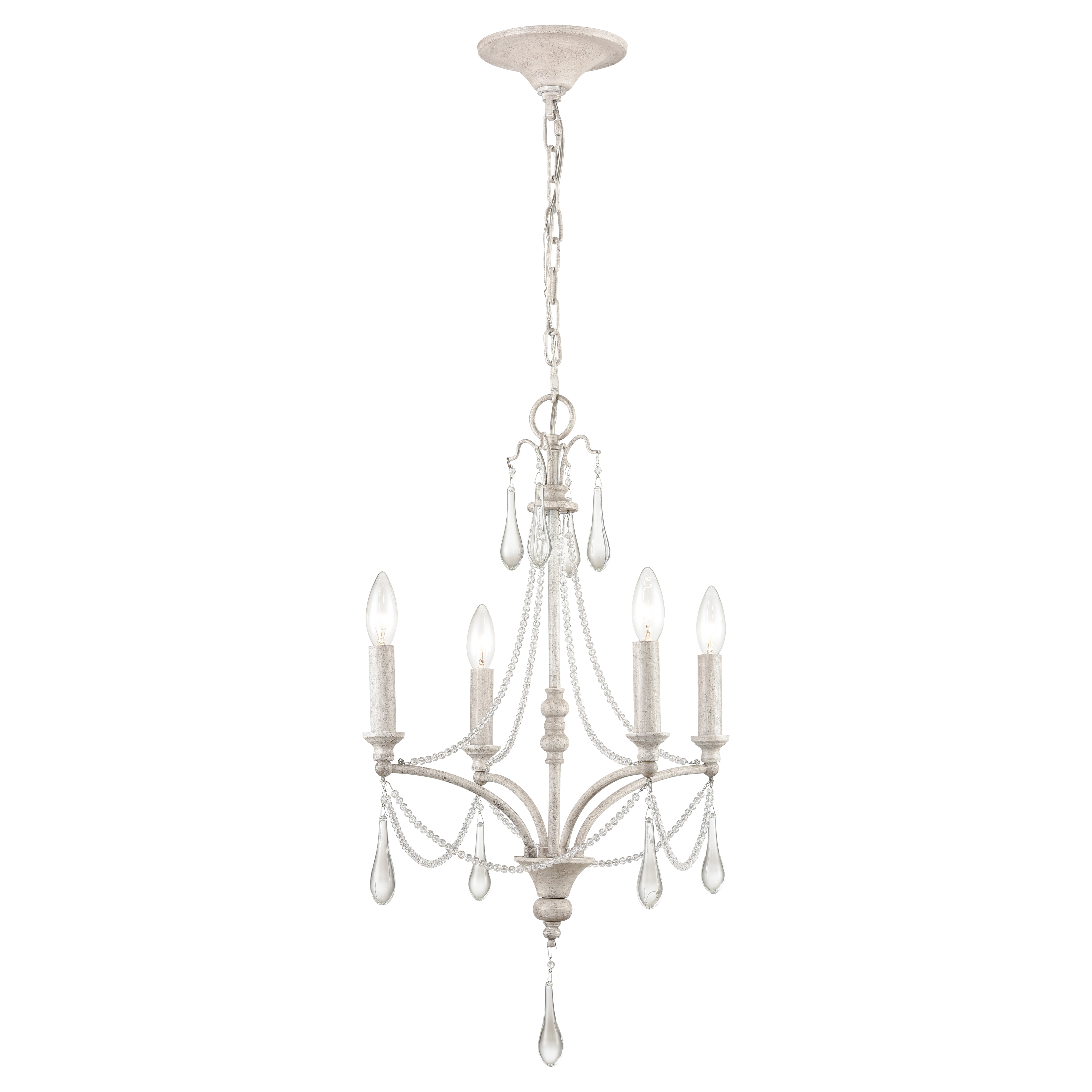 Elk Home 16-Inch Wide French Parlor Chandelier, Vintage White - Walmart.com