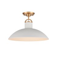 Elk Home 13.75-Inch Wide Nancy Semi Flush Mount, Matte Black - Walmart.com