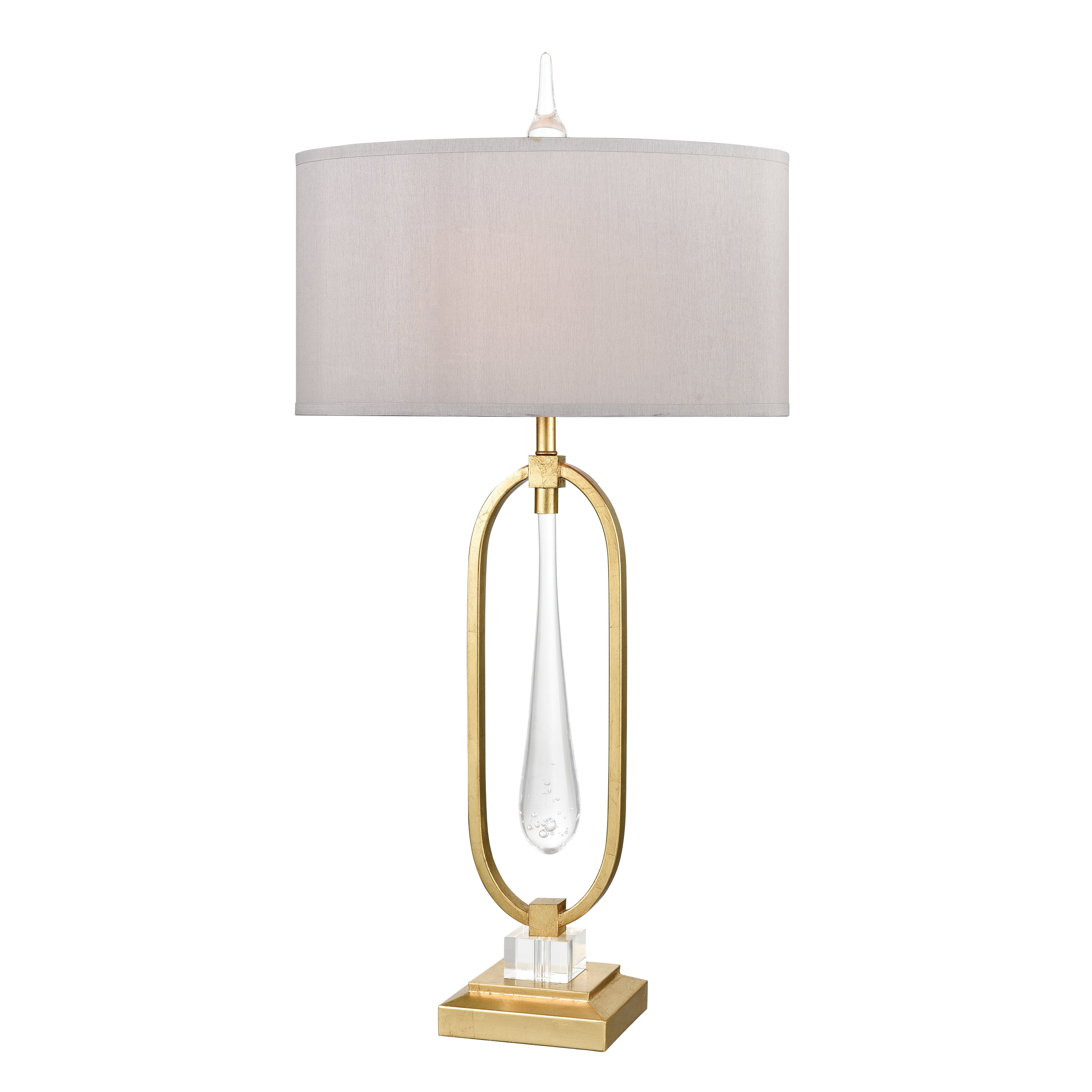 Elk Home 19-Inch Wide Spring Loaded Table Lamp, Transitional-Gold Leaf ...