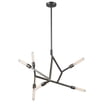 Elk Home Boudreaux 6-Light Matte White Modern Chandelier - Walmart.com