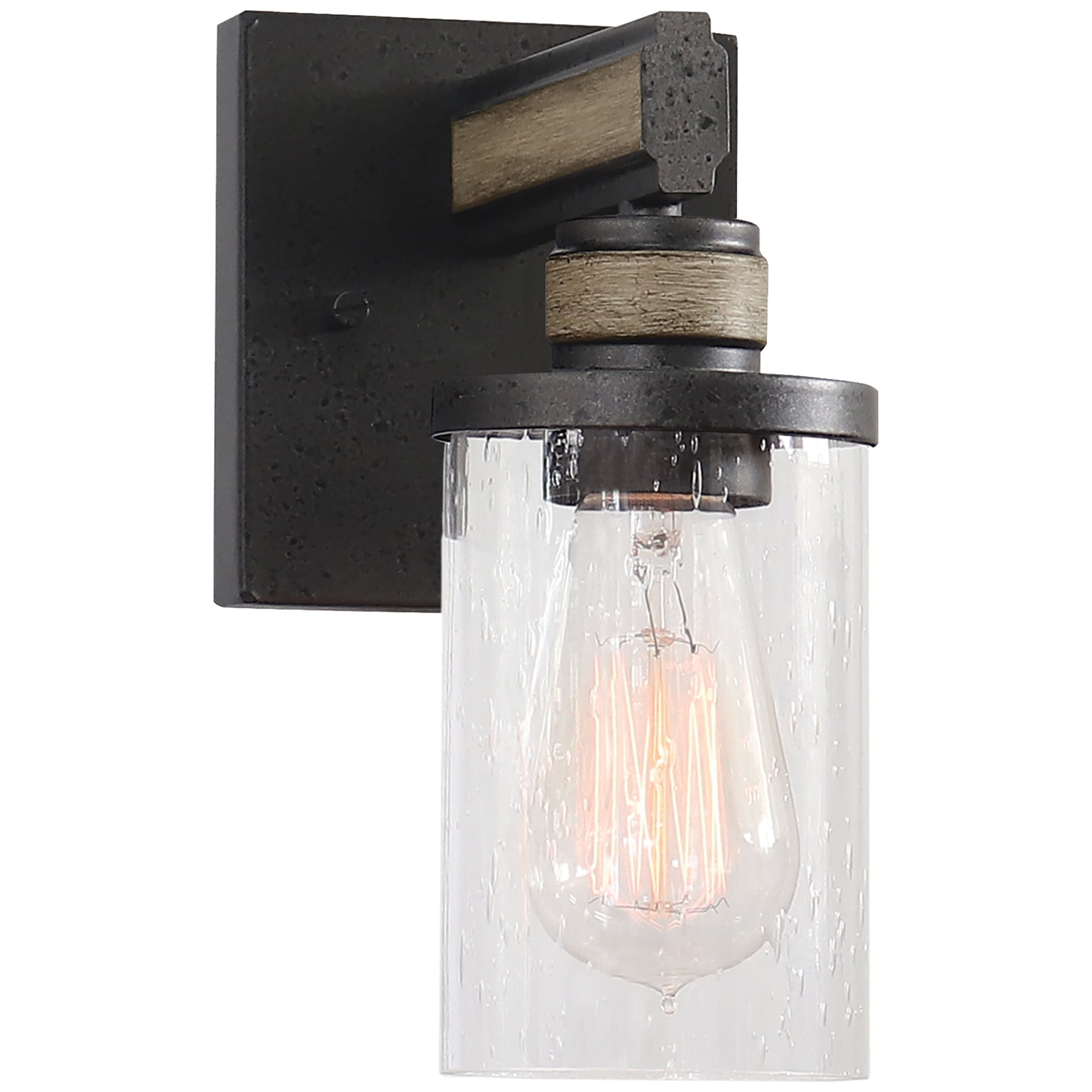 Elk Home 4.5-Inch Wide Beaufort Vanity Light, Transitional, Anvil Iron ...