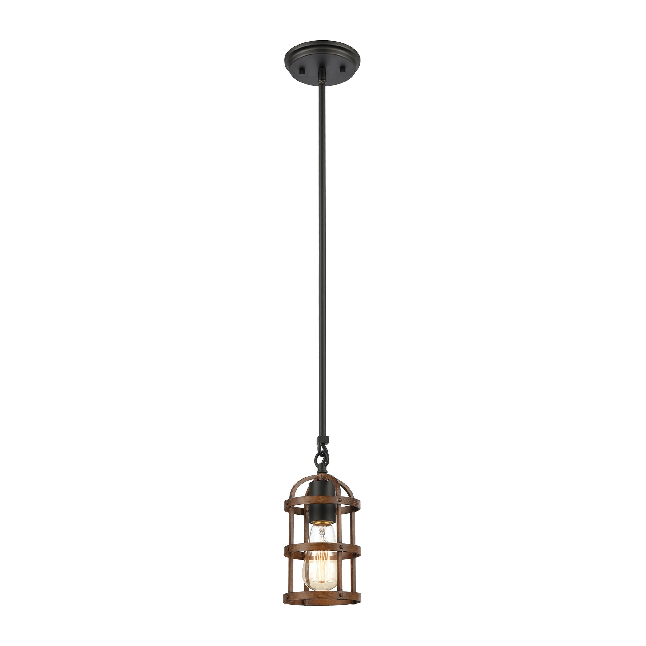 Elk Home 5-Inch Wide Millville Mini Pendant, Transitional, Matte Black ...