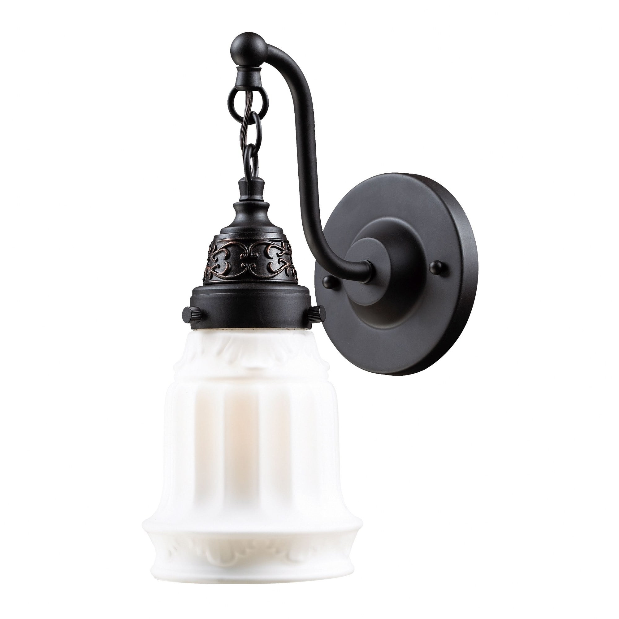 Elk Home 5-Inch Wide Quinton Parlor Sconce, Traditional, Oiled Bronze - Walmart.com