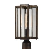 Kathy Ireland Sierra Craftsman Rustic Outdoor Post Light Rubbed Bronze ...