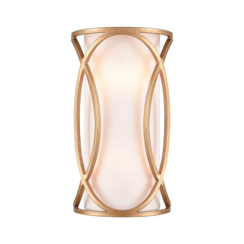 Elk Home 9-Inch Wide Ringlets Sconce, Modern/Contemporary, Matte Gold ...