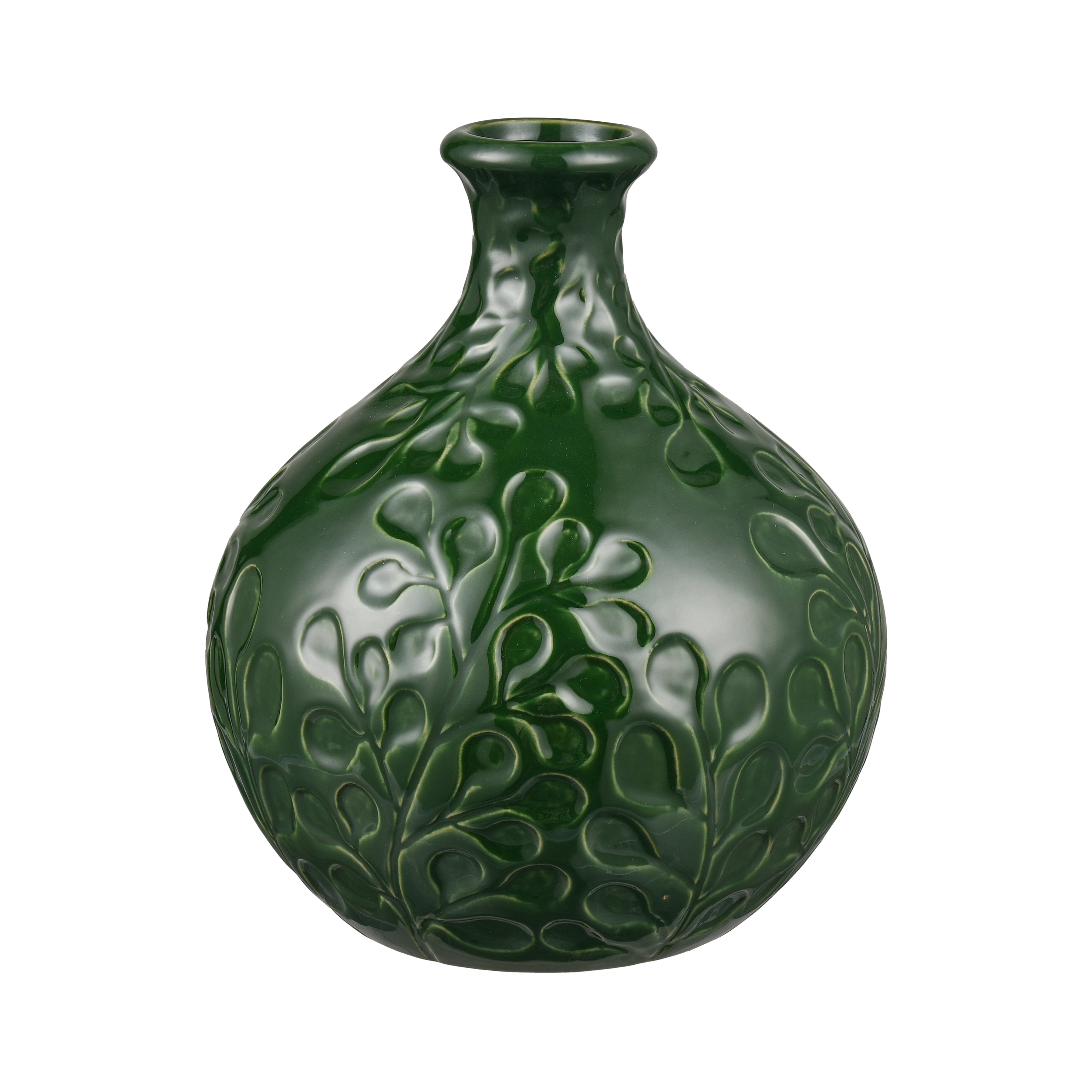 Elk Home Broome Tropical Vase in Dark Green Finish - Walmart.com
