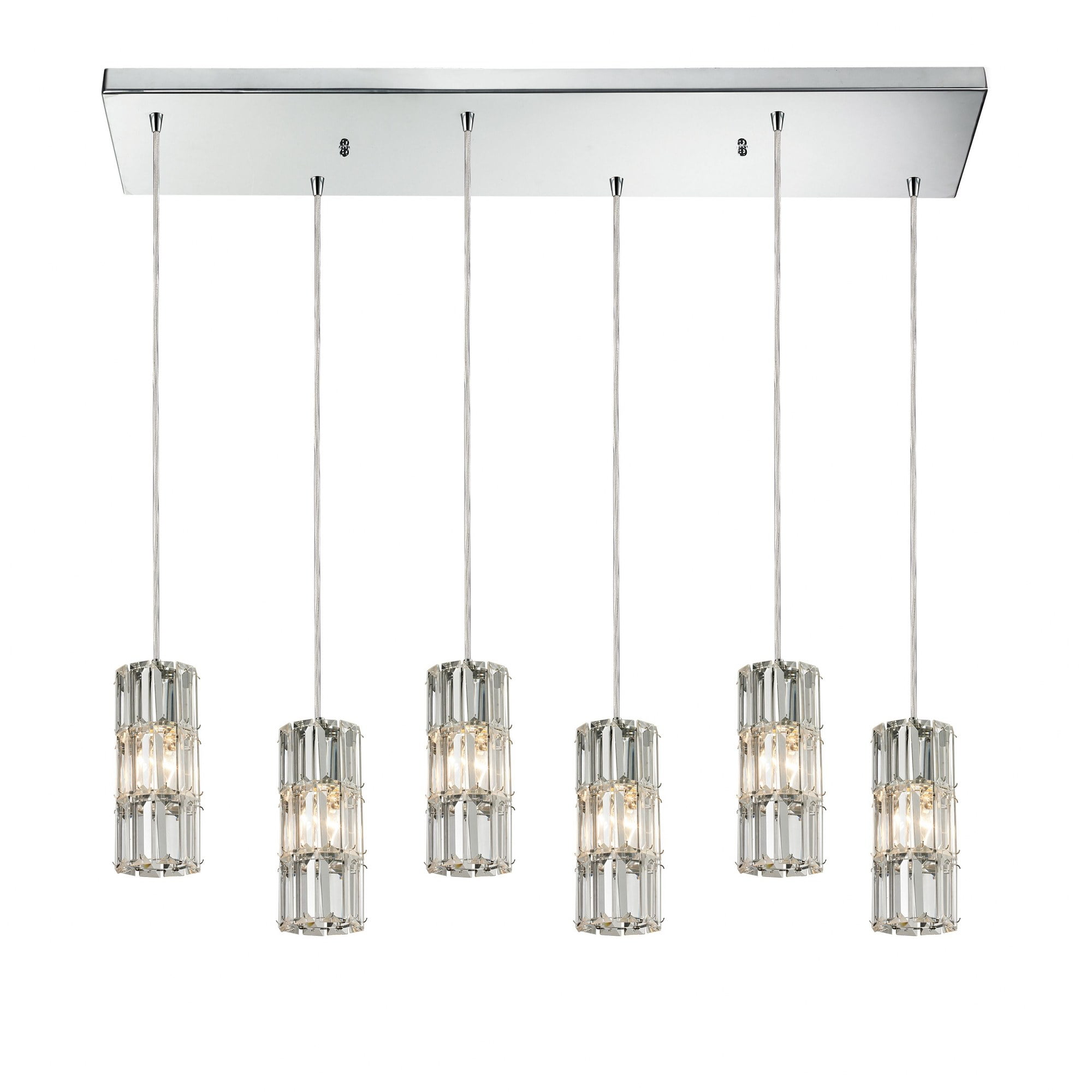 Elk Home - Cynthia - 6 Light Rectangular Pendant in Modern/Contemporary ...