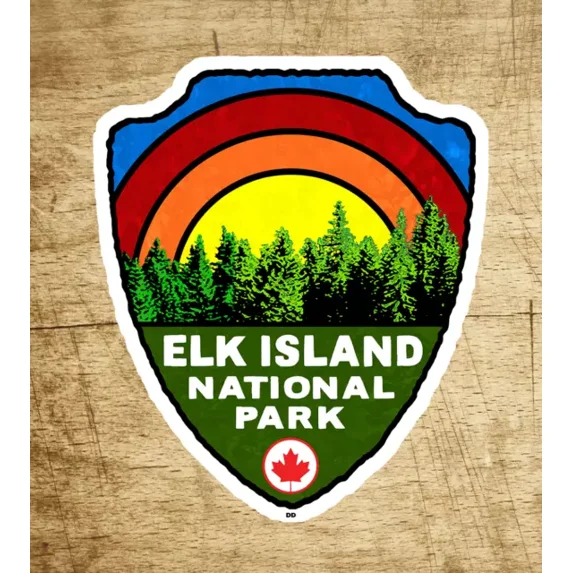 Elk Island National Park Decal Sticker Alberta Canada Sticker Phone ...