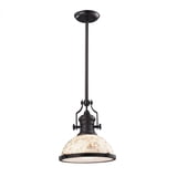 Chadwick Pendant-Bulb:Incandescent Bulb,Diameter:13",Finish:Oiled ...