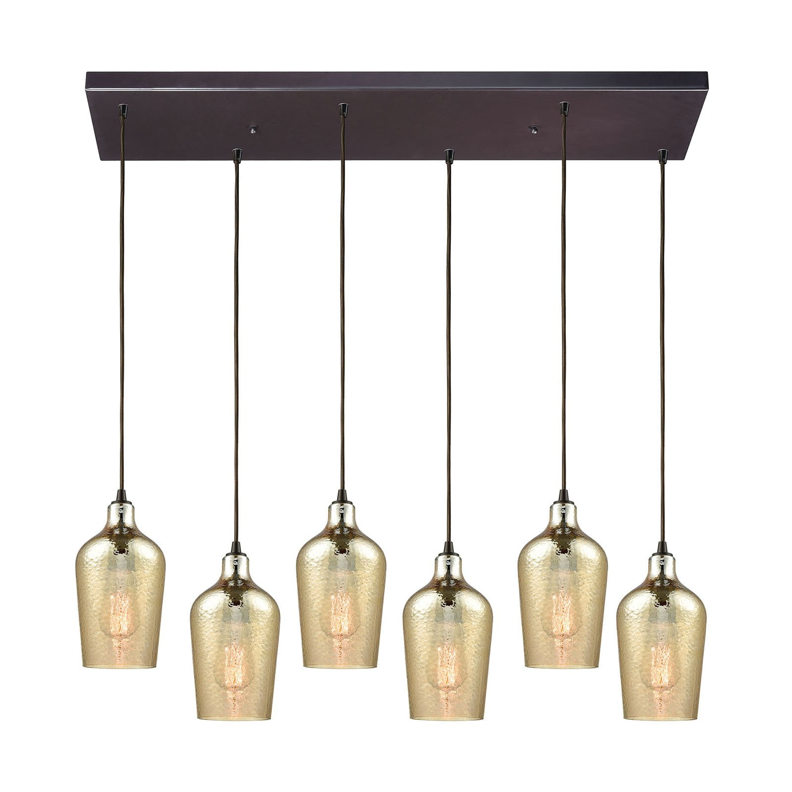 Elk Lighting 10840/6RC Pendant Light Oil Rubbed Bronze - Walmart.com