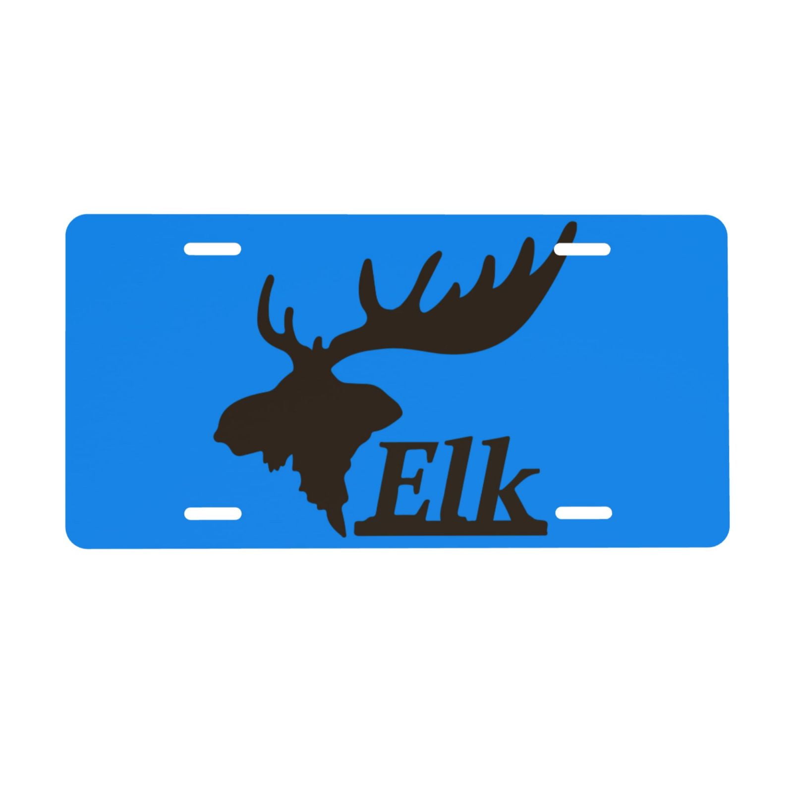 Elk Logo License Plate 6x12 Inch Thickening Aluminum Metal Decorative ...
