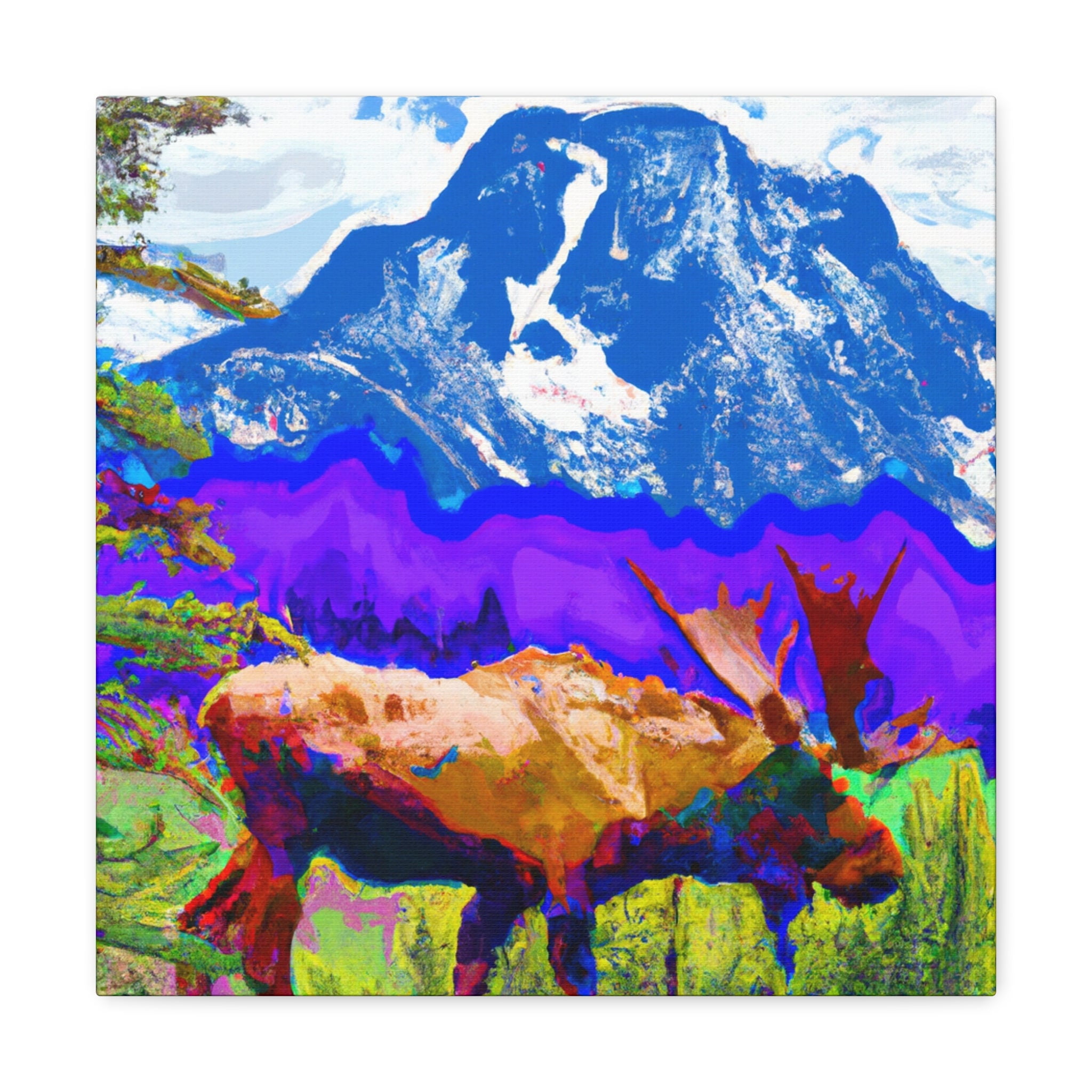 Elk Pop Art Splendor - Canvas - Walmart.com