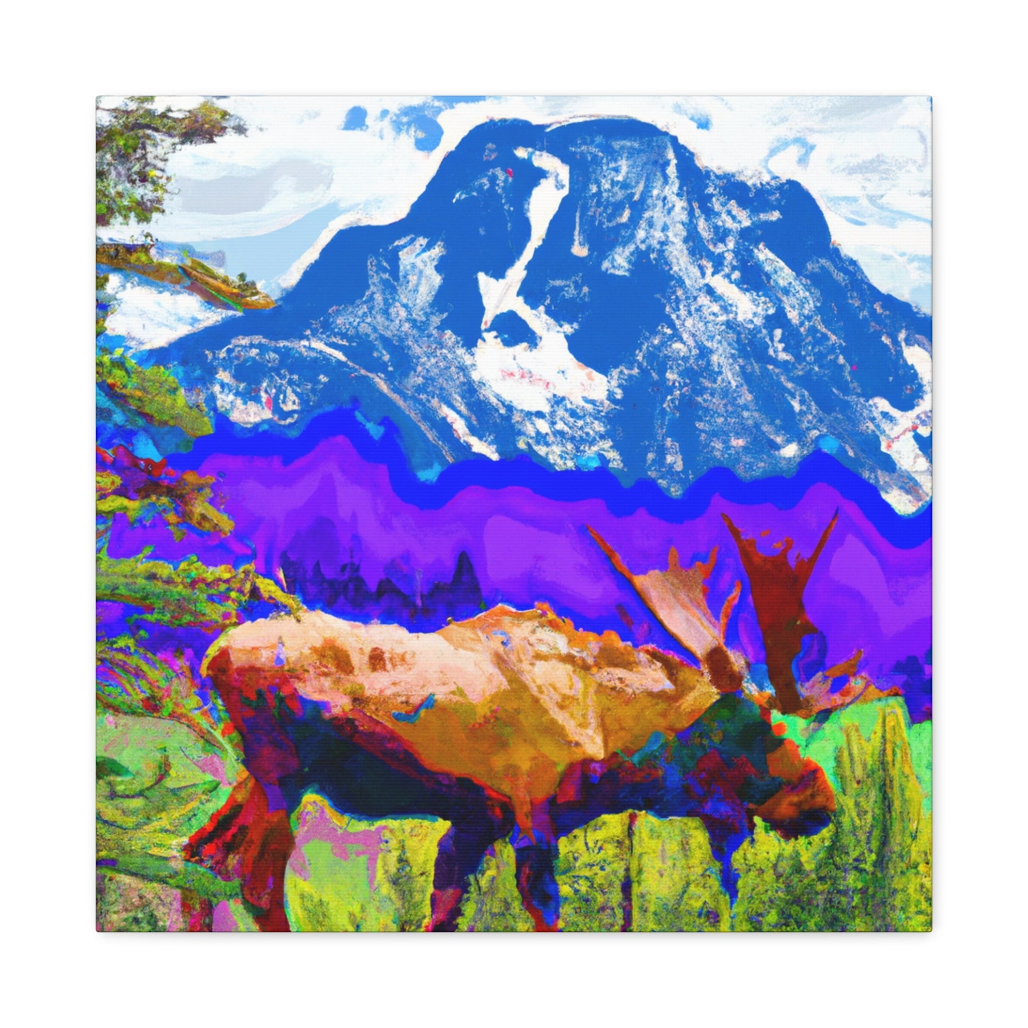 Elk Pop Art Splendor - Canvas - Walmart.com