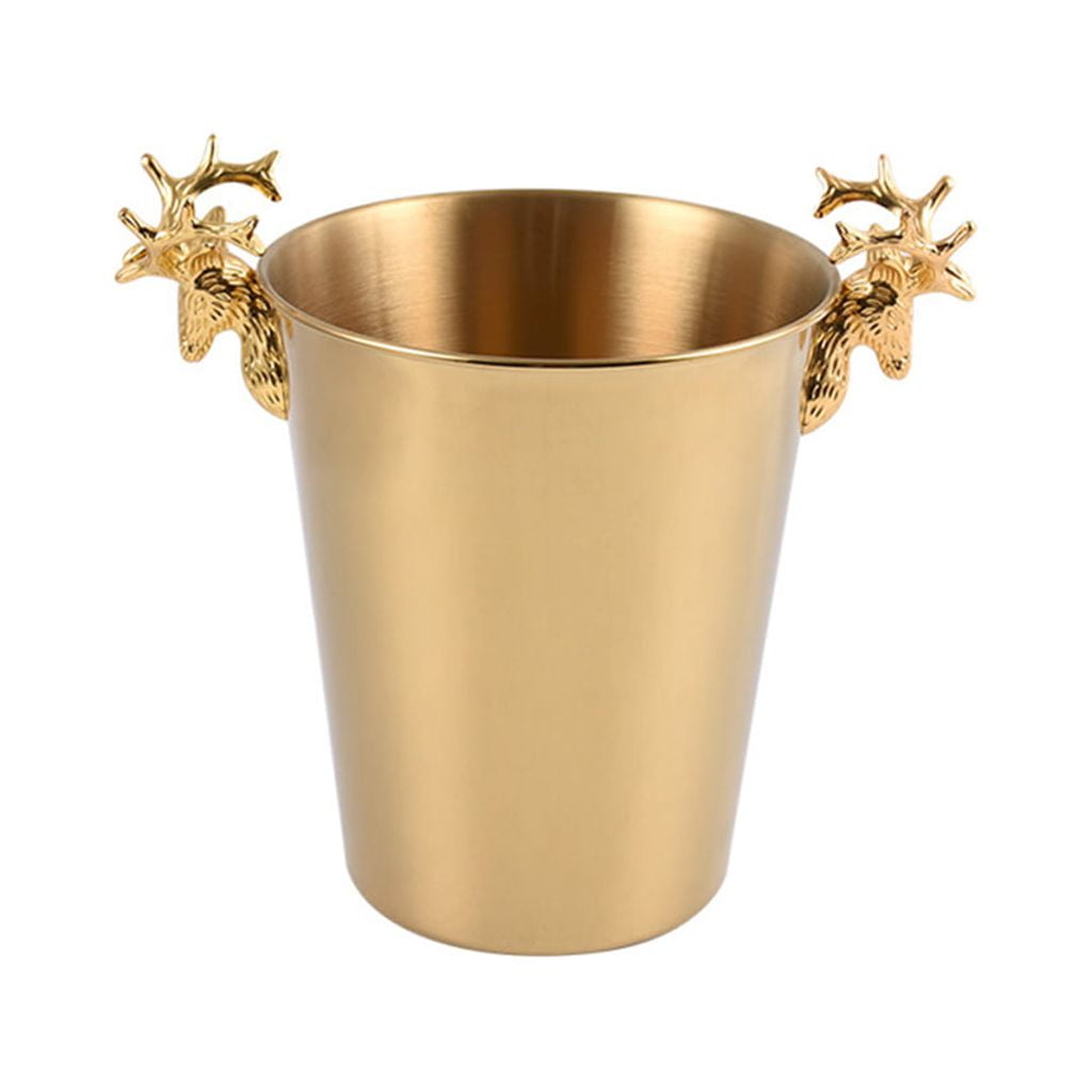 Elk Sculpture Champagne Bucket, Nordic KTV Stainless Steel Ice Bucket ...