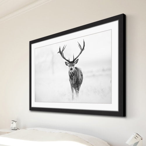 Elk Stare Framed Painting Print - Walmart.com