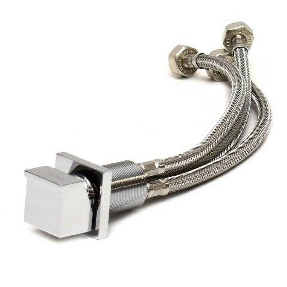 Elka Boat Geometric Shower Mixer Bulkhead Mount 16050 | Brass (Kit ...