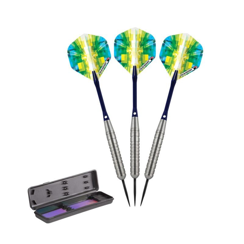 Elkadart Prism Ringed Silver Steel Tip Darts 24 Grams - Walmart ...