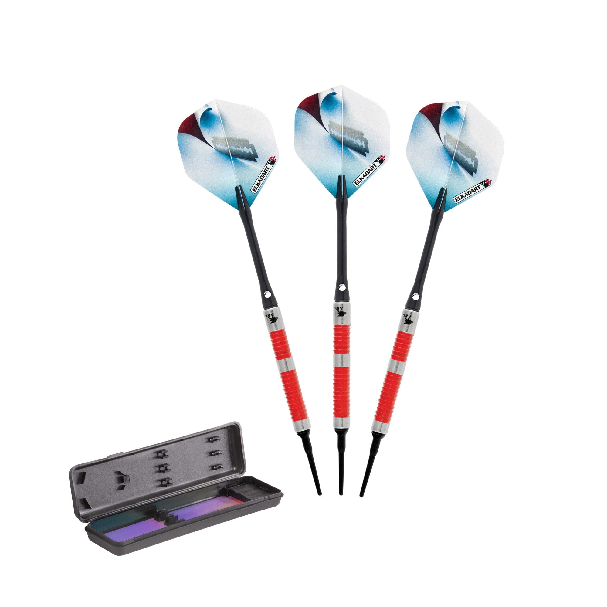 Elkadart Razor Tungsten Soft Tip Darts #1 Barrel Style 18 Grams - 21 ...