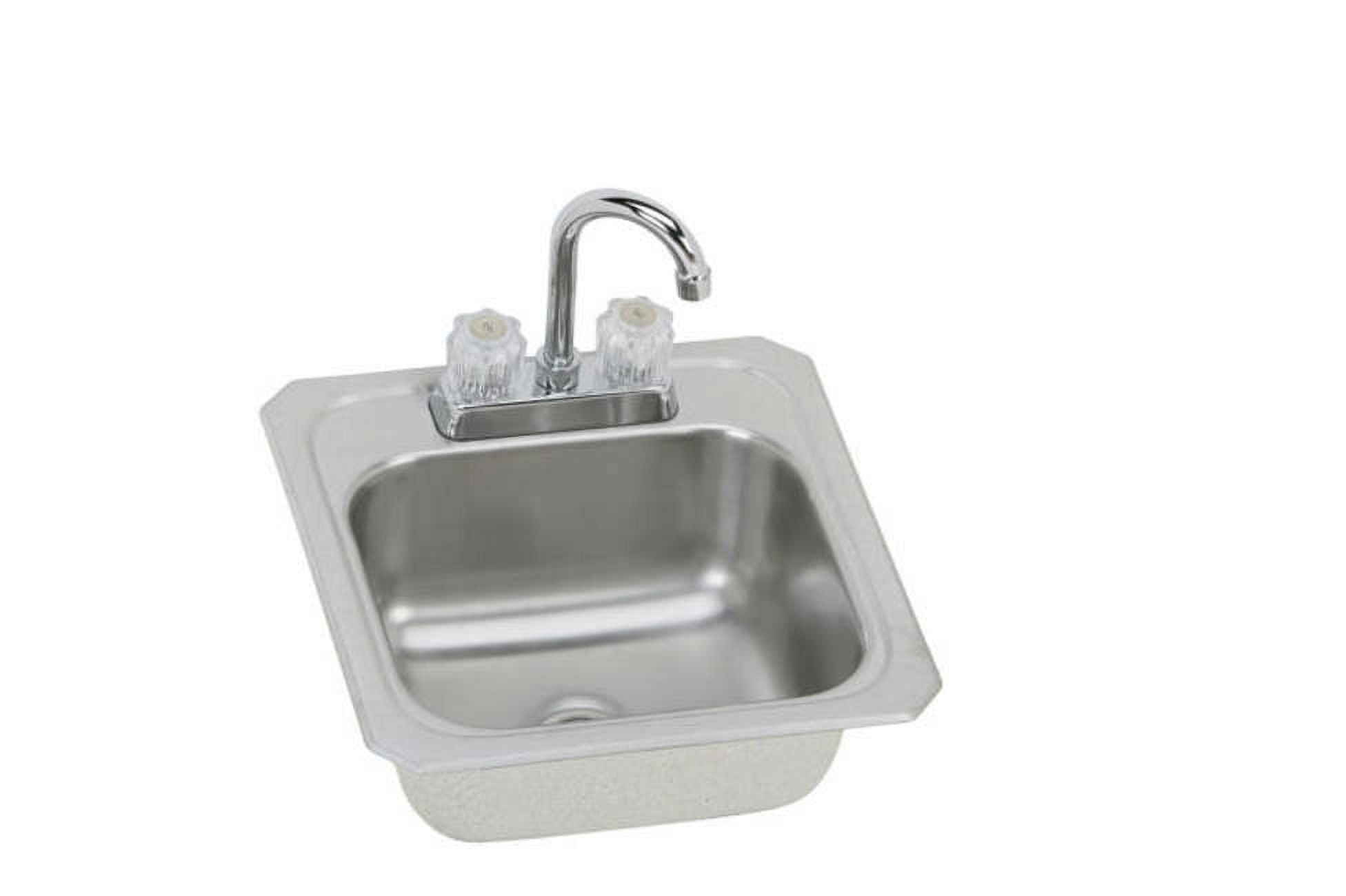 Elkay Bcra150c Gourmet Celebrity Stainless Steel 15" Single Basin Top Mount Bar Sink - Walmart.com
