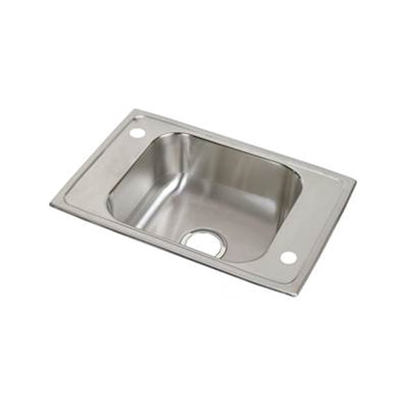 Elkay, PSDKAD2517550 , 20 Gauge Stainless Steel 25" x 17" x 5.5" Single ...