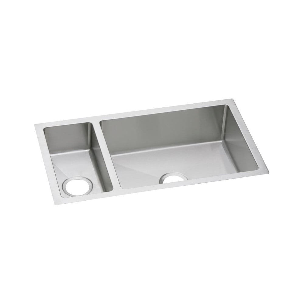 Elkay Crosstown 16 Gauge Stainless Steel, 32-1/4" x 18-1/4" x 10" 30/70 ...