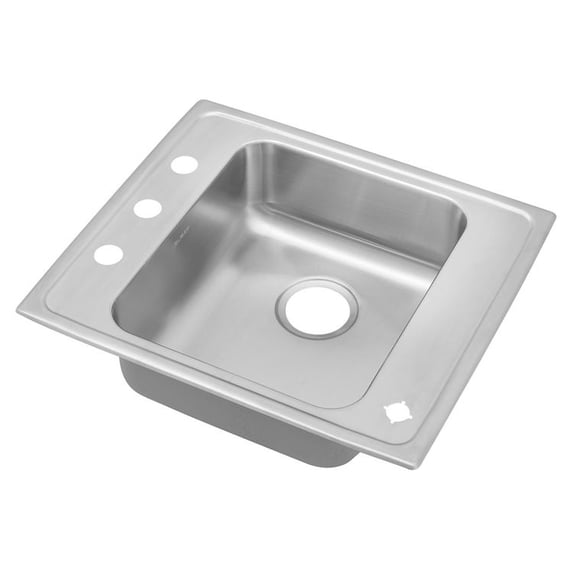 Elkay Lustertone Classic 22 x 19-1/2 x 4 Single Bowl Drop-In Classroom ...