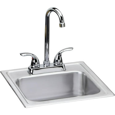 Elkay Dayton Stainless Steel 33" x 22" x 8-1/16", Equal Double Bowl Drop-in Sink - Walmart.com