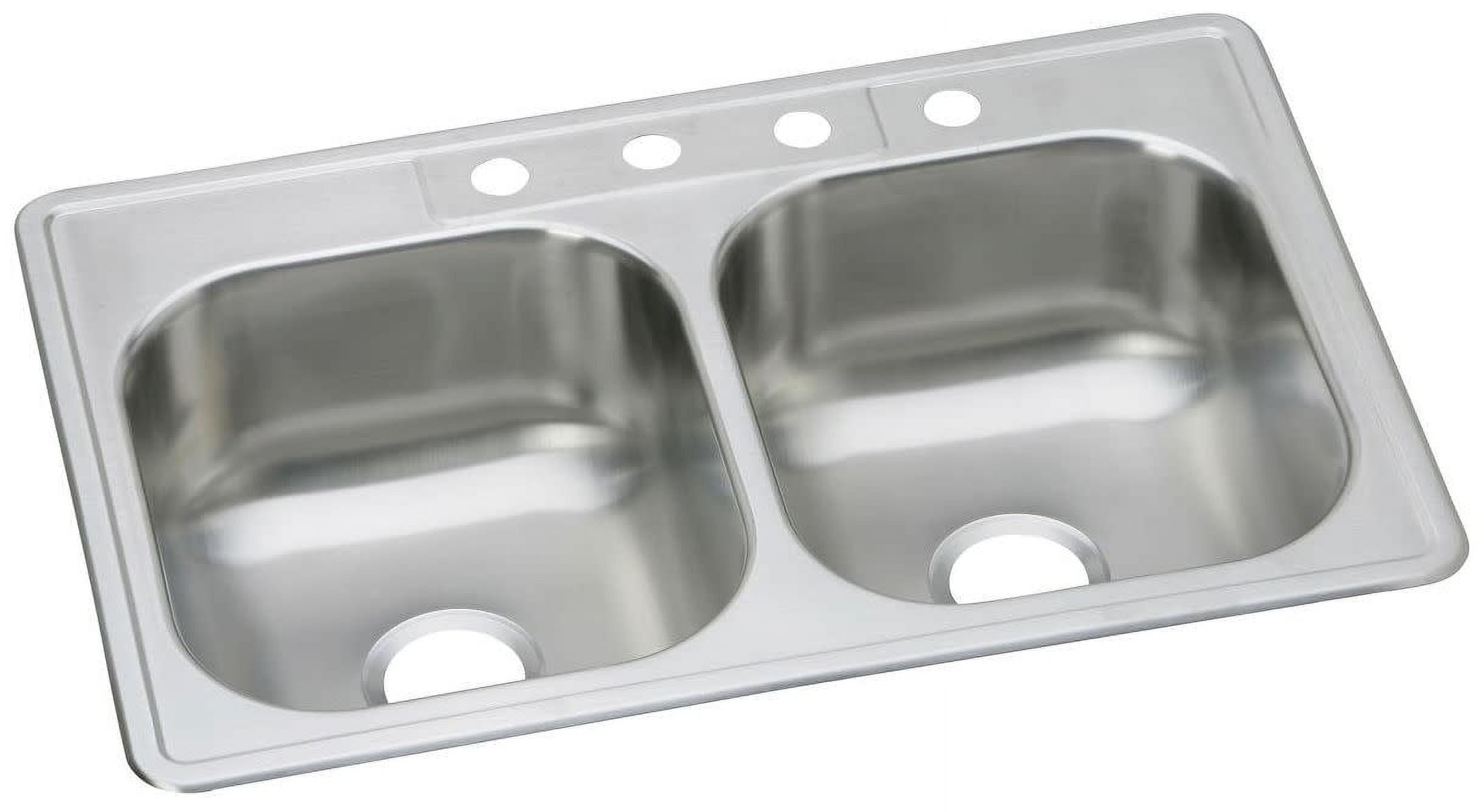 Elkay Dsew1023322 Dayton 33" Drop In Double Basin Stainless Steel ...