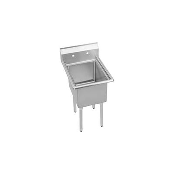Elkay, E1C20X20-0X , Elkay 1 Compartment Sink, 25X26 OA, 20X20 Bowl, 12 ...