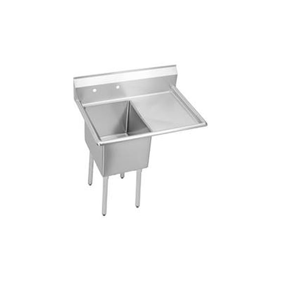 Elkay, E1C20X20-R-20X , Elkay 1 Compartment Sink, 43X26 OA, 20X20 Bowl ...