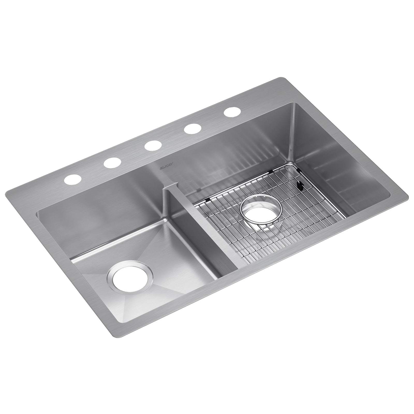 Elkay Ectsra33229tbg Crosstown 33" Undermount Double Basin Stainless ...