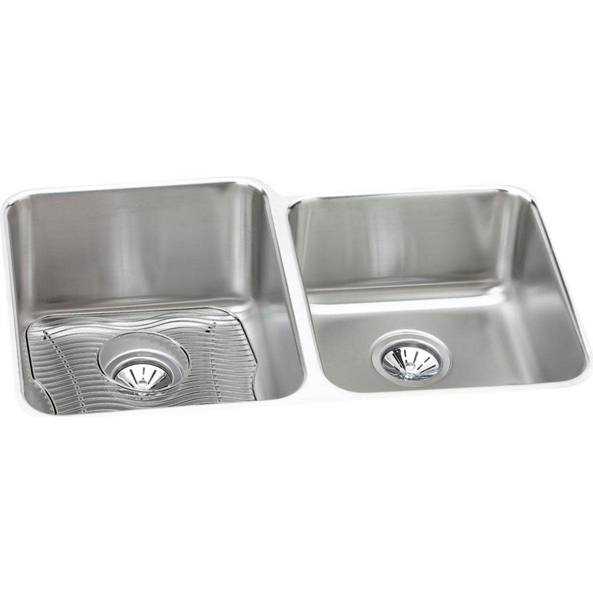 Elkay Eluh3120rdbg Gourmet 31-1/4" Double Basin Stainless Steel Kitchen ...