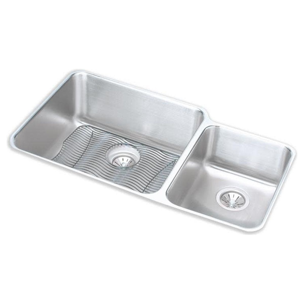 Elkay Eluh3520rdbg Gourmet Lustertone Stainless Steel 35-1/4" X 20-1/2 ...