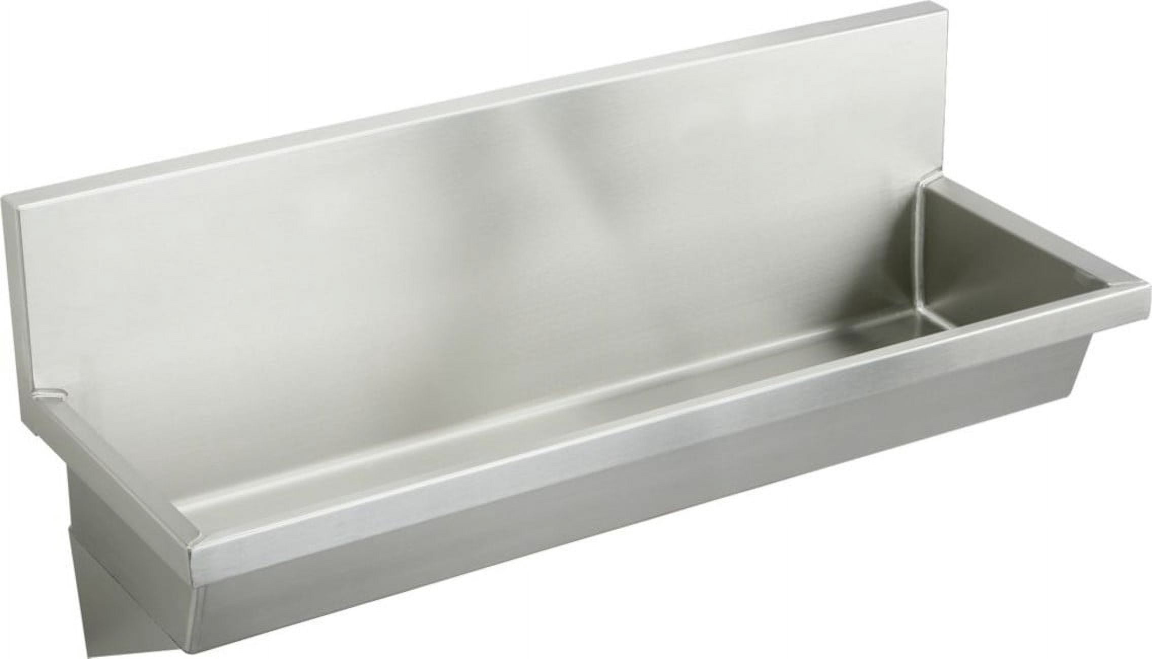Elkay Ewma72200 72" Wall Mounted Stainless Steel Lavatory Sink ...