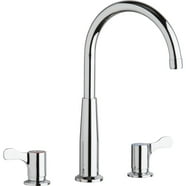 Delta 100LF-HDF Classic Single Handle Centerset Kitchen Faucet, Chrome ...