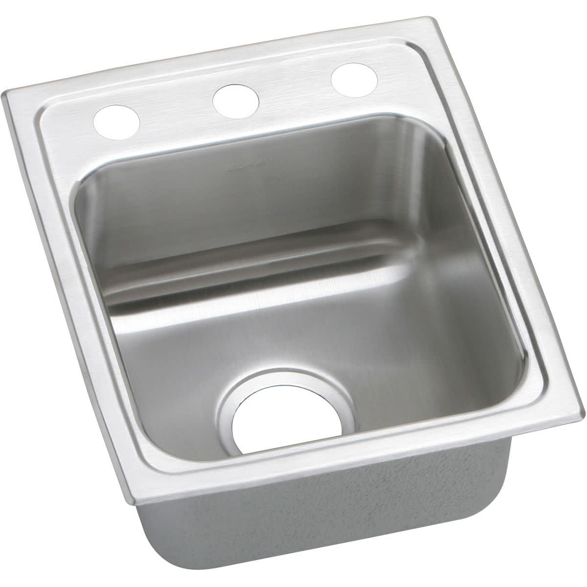Elkay Lrad13165 Gourmet Lustertone Stainless Steel 13" Single Basin ...
