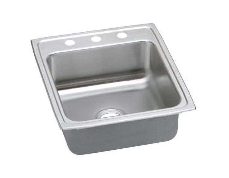 Elkay Lrad202250 Gourmet 19-1/2" Single Basin Drop In Stainless Steel ...