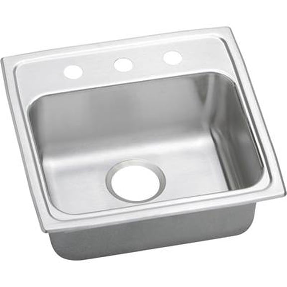 Elkay, LRAD2022602 , 18 Gauge Stainless Steel 19.5" x 22" x 6" Single ...