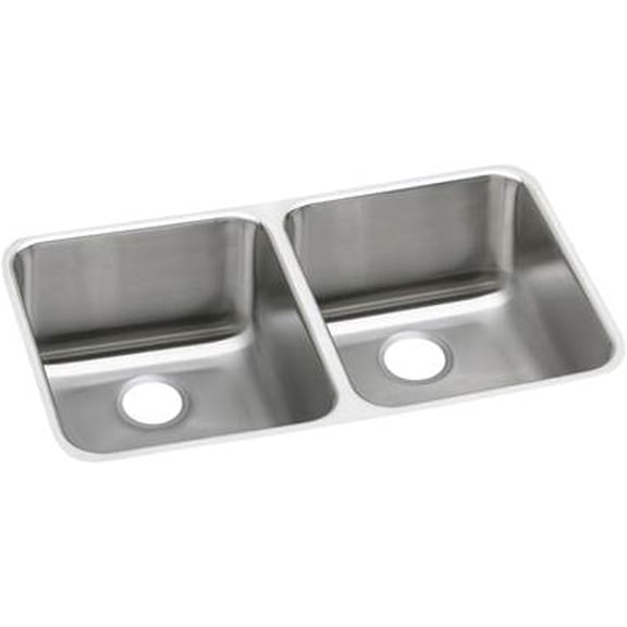 Elkay, LRADQ332265PD3 , 18 Gauge Stainless Steel 33" x 22" x 6.5 ...